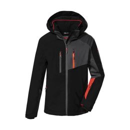Killtec Skijacke »KSW 159 BYS SKI JCKT« Skijacke: wasser- und winddicht, warm, abnehmbare Kapuze schwarz 140 140 Junior Skijacke mit Kapuze in...