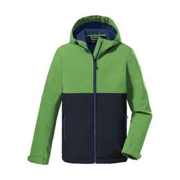 Killtec Softshelljacke »KOW 203 BYS SFTSHLL JCKT« Wind- und wasserabweisende Softshelljacke mit verstellbaren Details grün 140 140 Softshelljacke...