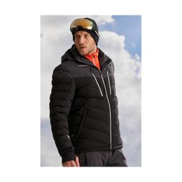 Killtec Skijacke »KSW 115 MN SKI QLTD JCKT« Ski-Steppjacke: Colourblock, 10.000 mm wasserdicht, atmungsaktiv schwarz L L Steppjacke mit regulierb.,...