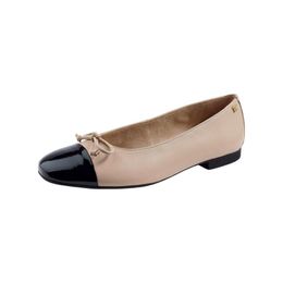 Paul Green Ballerina »Ballerinas Leder« Schwarz/Beige 41 41 Verschluss: Schlupfschuh