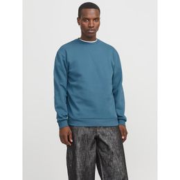 Jack & Jones JACK & JONES Sweatshirt »JJEBRADLEY mit Rippbündchen für Alltag und Freizeit« mit Rippbündchen Oceanview XL XL Herren-Sweatshirt von Jack & Jones