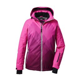 Killtec Skijacke »KSW 82 WMN SKI JCKT« Wasserdichte Funktionsjacke mit abnehmbarer Kapuze und Schneefang himbeere 42 42 Skijacke mit abzippbarer...