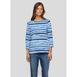 Rabe 3/4-Arm-Shirt mit Streifen Muster Hellblau 44 44 Shirt von Rabe