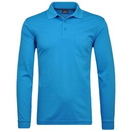 Ragman Poloshirt Ozeanblau S S Mit Brusttasche