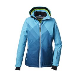 Killtec Skijacke »KSW 82 WMN SKI JCKT« Wasserdichte Funktionsjacke mit abnehmbarer Kapuze und Schneefang türkis 42 42 Skijacke mit abzippbarer...