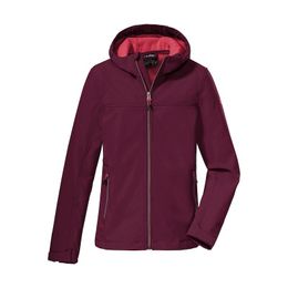 Killtec Softshelljacke »KOW 194 GRLS SFTSHLL JCKT« Wind- und wasserabweisende Softshelljacke mit 10.000 mm Wassersäule brombeer 176 176 Kinder...