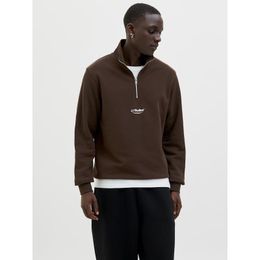 Jack & Jones JACK & JONES Sweatshirt »JJESOHO SWEAT QUARTER ZIP HN NOOS« mit Print Delicioso XS XS Herrensweater von Jack & Jones