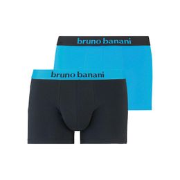 Bruno Banani Boxer »Flowing« 2er Pack, mit kontrastreichem Logobund türkis, schwarz S/4 S/4 Herrenshort von Bruno Banani