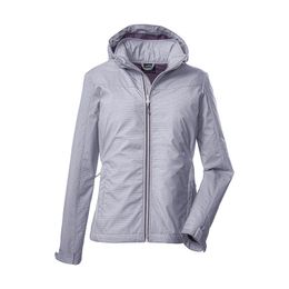 Killtec Softshelljacke &raquo;KOS 180 WMN SFTSHLL JCKT&laquo; Wasserabweisende Softshelljacke mit regulierbarer Kapuze und Zippern hellgrau 38 38 Damen...