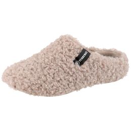 VERBENAS Damen VERBENAS Pantoffel , Hausschuh, Homeslipper, Clog in kuscheliger Optik grau 36
