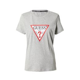 Guess T-Shirt Damen Gr&ouml;&szlig;e M graumeliert / knallrot / schwarz / wei&szlig;