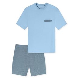 Schiesser Shorty 'Comfort Nightwear' Herren Gr&ouml;&szlig;e 4XL aqua / hellblau