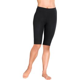 w&auml;schepur Damen Lange Unterhose in Capri-Form schwarz + anthrazit Gr&ouml;&szlig;e 40