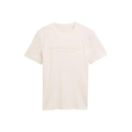 Tom Tailor Denim T-Shirt Herren Größe XL grün / offwhite