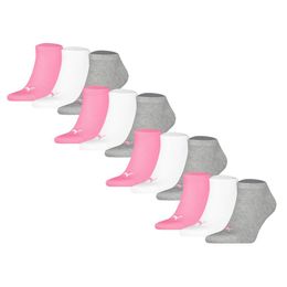 Puma Socken Damen Gr&ouml;&szlig;e 35/38 grau / rosa / wei&szlig;