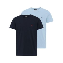 Cool Hill Shirt Herren Gr&ouml;&szlig;e L navy / himmelblau