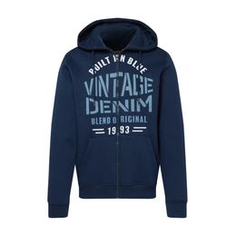 Blend Sweatjacke Herren Gr&ouml;&szlig;e L blau / wei&szlig;
