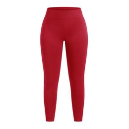 Smilodox Cetrina Seamless Scrunch Leggings Damen Größe XS dunkelrot / weiß