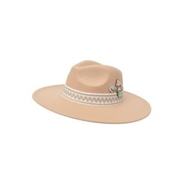 Kamila &Scaron;ikl Hut 'Ruby' Herren Gr&ouml;&szlig;e 56/57 beige / dunkelbeige / wollwei&szlig;