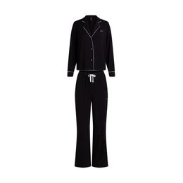 K by KARL LAGERFELD Karl Lagerfeld Pyjama Damen Gr&ouml;&szlig;e XS schwarz / wei&szlig; Winterkleid