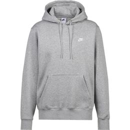 Nike Club Hoodie Herren - grau - Gr. L - Baumwolle/Polyester