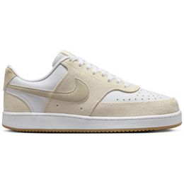 Nike Court Vision Sneaker Damen - beige - Gr. 40 1/2 - Leder/Lederimitat