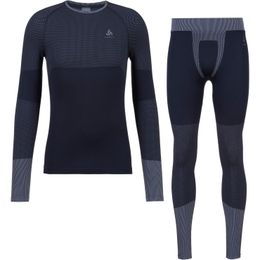 Odlo Fundamentals Performance Warm W&auml;scheset Herren - blau - Gr. L - Polyester