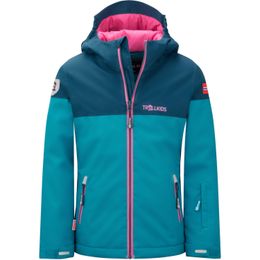 Trollkids Hallingdal Funktionsjacke Mädchen - türkis - Gr. 128
