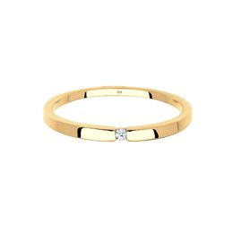 Elli DIAMONDS Ring 'Classic' Damen Gr&ouml;&szlig;e 54 gold