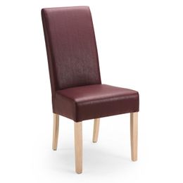 Empinio24 Esszimmerstuhl aus Kunstleder mit Holzgestell Jana