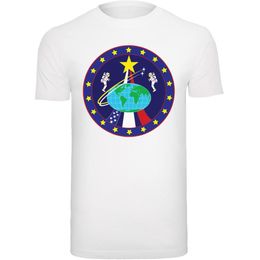 F4NT4STIC T-Shirt 'NASA Classic Globe Astronauts' Herren Gr&ouml;&szlig;e XS dunkelblau / gelb / rot / wei&szlig;