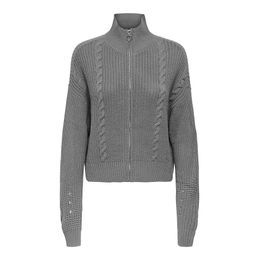 Jacqueline de Yong JDY Cardigan "Justy" in Grau - 59% | Größe L | Damen-pullover-cardigans