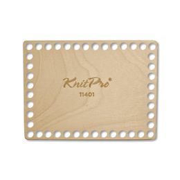 KnitPro - Taschenb&ouml;den aus Holz, Rechteckig, 20 x 15 cm (11401)