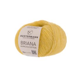 Briana Alpaca & Cotton von Austermann , Gelb, aus Alpaka