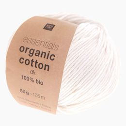 Essentials Organic Cotton dk von Rico Design, Wei&szlig;, aus Baumwolle
