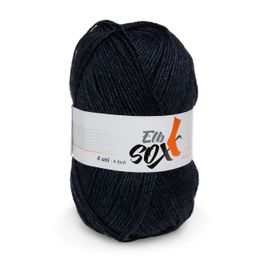 Sockenwolle ElbSox Uni 4-fädig von ggh, Marine, aus Schurwolle