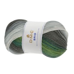 Brio von DMC, Gr&uuml;n/Grau/Wei&szlig;, aus Polyacryl