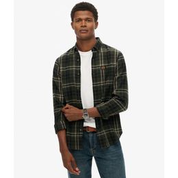 Superdry Herren Lang&auml;rmliges Baumwoll-holzf&auml;llerhemd Green - Gr&ouml;&szlig;e: Xxxl 1041009500643H7J120