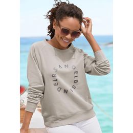 ELBSAND Damen Sweatshirt, taupe, Gr&ouml;&szlig;e M (38)
