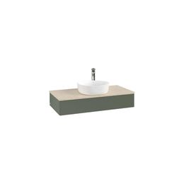 Villeroy & Boch V&B Waschtischunterschrank ohne Frontstruktur, mit Beleuchtung Antao 100x19x50cm, WBP botti., lea gre. m Lac ; Villeroy & Boch (L09053HL)