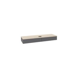 Villeroy & Boch V&B Waschtischunterschrank ohne Frontstruktur, mit Beleuchtung Antao 160x50cm, WBP botti., Anthrac. m Lac ; Villeroy & Boch (L14013GK)