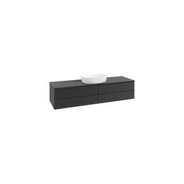 Villeroy & Boch V&B Waschtischunterschrank mit Frontstruktur -Beleuchtung Antao 160x50cm, WBP-farbe Lac, bla m lacquer ; Villeroy & Boch (L25110PD)
