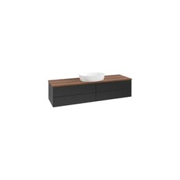 Villeroy & Boch V&B Waschtischunterschrank ohne Frontstruktur -Beleuchtung Antao 160x50cm, WBP-farbe w. wal, bla m Lac ; Villeroy & Boch (L25012PD)