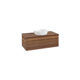 Villeroy & Boch V&B Waschtischunterschrank ohne Frontstruktur, mit Beleuchtung Antao 100x36x50cm, WBP-farbe w. wal, w. walnut ; Villeroy & Boch (L31012HM)