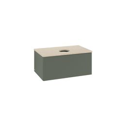 Villeroy & Boch V&B Waschtischunterschrank mit Frontstruktur -Beleuchtung Antao 80x36x50cm, WBP botti., lea gre. m Lac ; Villeroy & Boch (L30113HL)