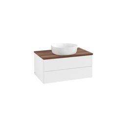 Villeroy & Boch V&B Waschtischunterschrank mit Frontstruktur -Beleuchtung Antao 80x36x50cm, WBP-farbe w. wal, wh. m Lac ; Villeroy & Boch (L19112MT)
