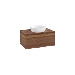 Villeroy & Boch V&B Waschtischunterschrank mit Frontstruktur -Beleuchtung Antao 80x36x50cm, WBP-farbe w. wal, w. walnut ; Villeroy & Boch (L30112HM)