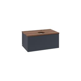 Villeroy & Boch V&B Waschtischunterschrank mit Frontstruktur -Beleuchtung Antao 80x36x50cm, HL, WBP w. wal, md bl. m Lac ; Villeroy & Boch (L30152HG)