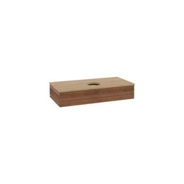 Villeroy & Boch V&B Waschtischunterschrank mit Frontstruktur, mit Beleuchtung Antao 100x19x50cm, WBP-farbe hon. Oa, w. wal ; Villeroy & Boch (L09111HM)