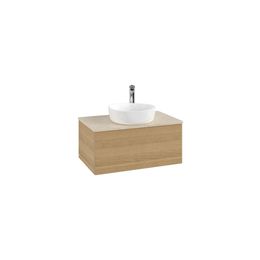 Villeroy & Boch V&B Waschtischunterschrank mit Frontstruktur -Beleuchtung Antao 80x36x50cm, HL, WBP botti., hon. Oa ; Villeroy & Boch (L30153HN)